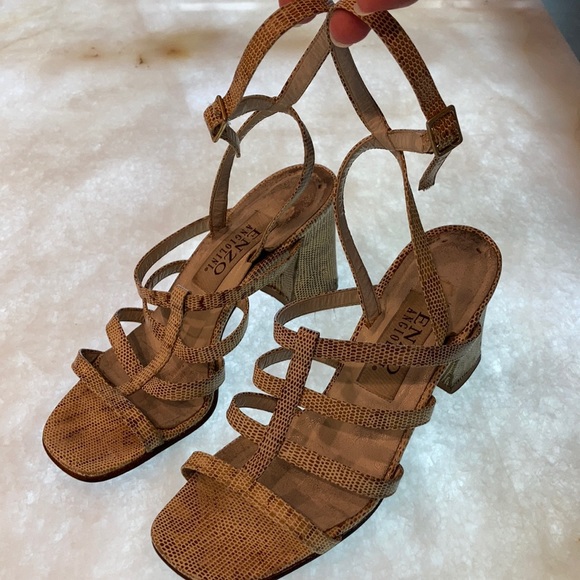 enzo | Shoes | Vintage Enzo Ankle Strap Sandals Classic Design That ...